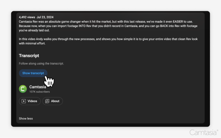 How to Get a Transcript of a YouTube Video: A Guide | The TechSmith Blog