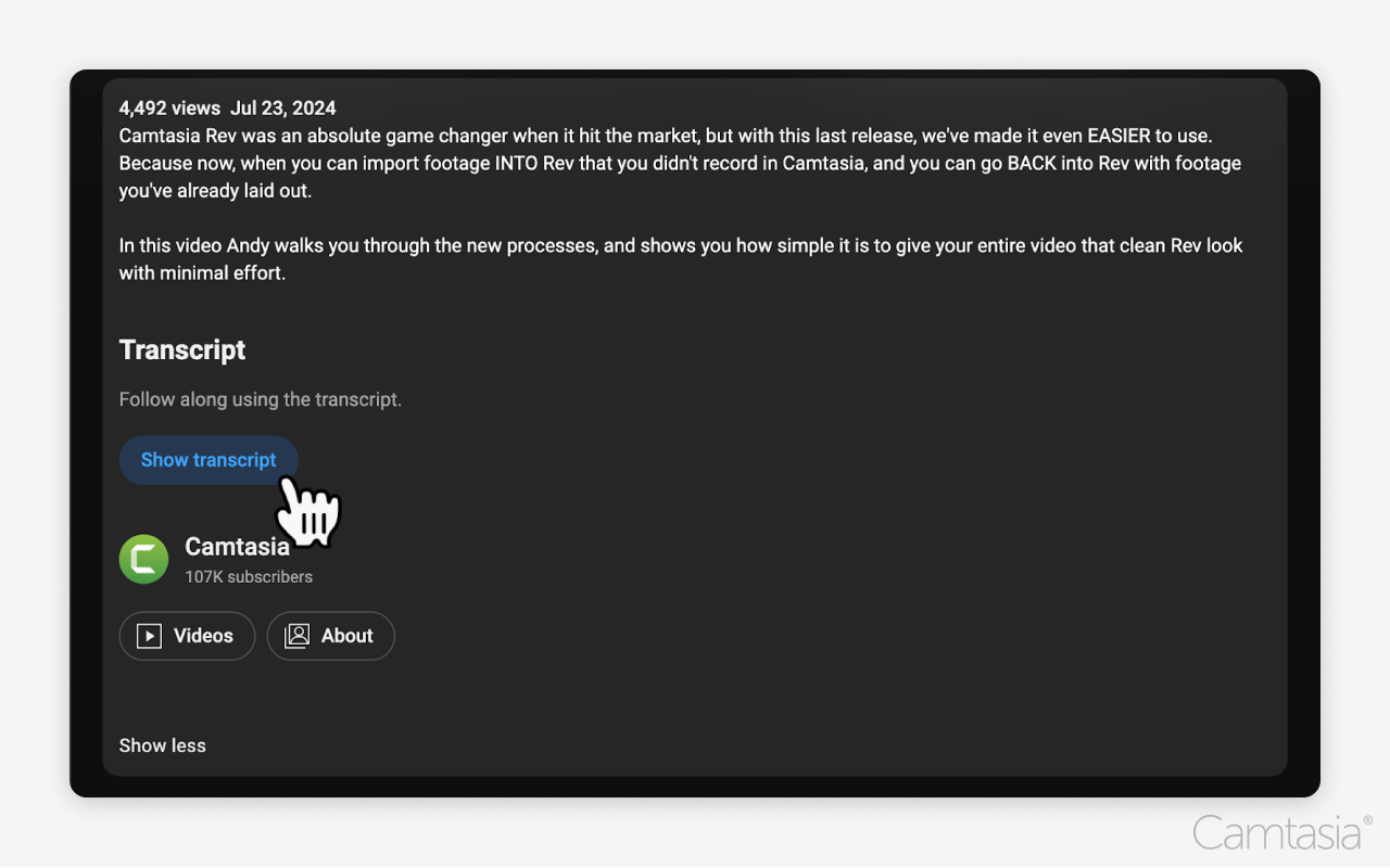How to Get a Transcript of a YouTube Video: A Guide | TechSmith